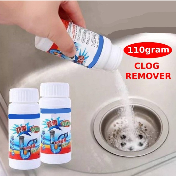 Clog Remover Drain Pipe Basin Cleaner Clogged Drainage Remover Powder ...