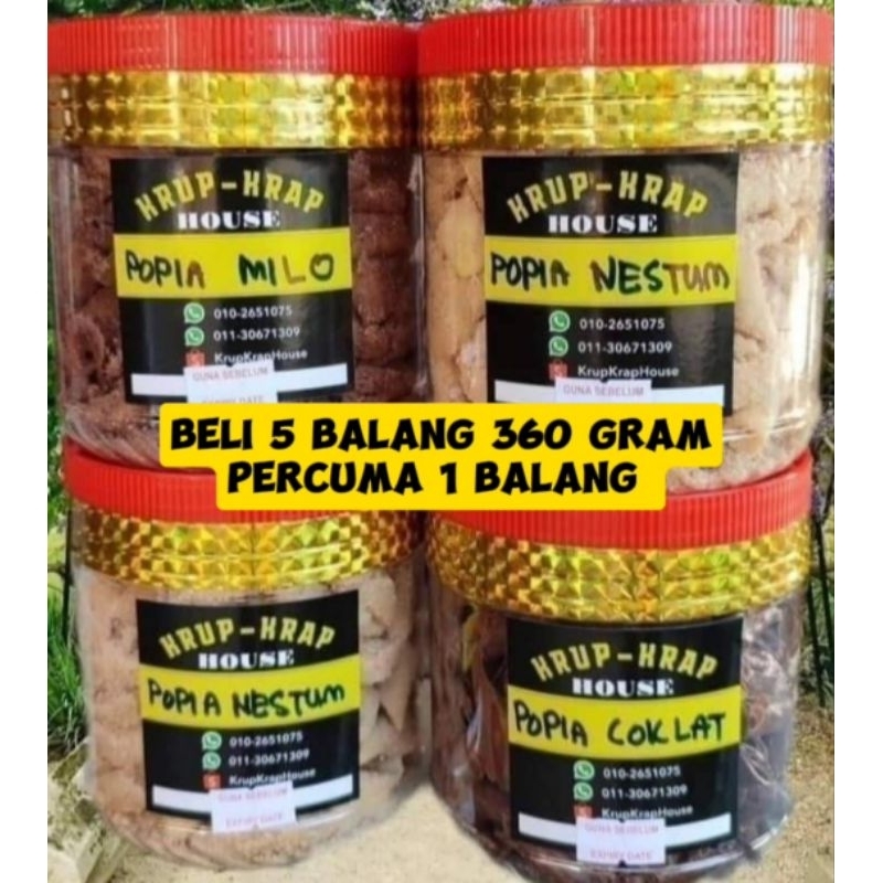 POPIA RANGUP NESTUM / MILO / COKLAT Krup Krap (360g+-) | Shopee Malaysia