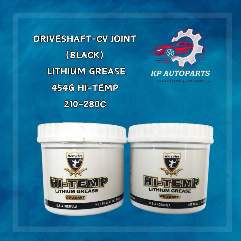 HERCUSLES - DRIVESHAFT - CV JOINT ( BLACK ) LITHIUM GREASE HI- TEMP 210 ...