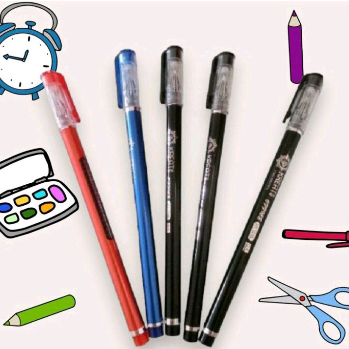 Kreati HY 1016 Diamond Gel Pen 5 in 1 Red,blue,blk | Shopee Malaysia