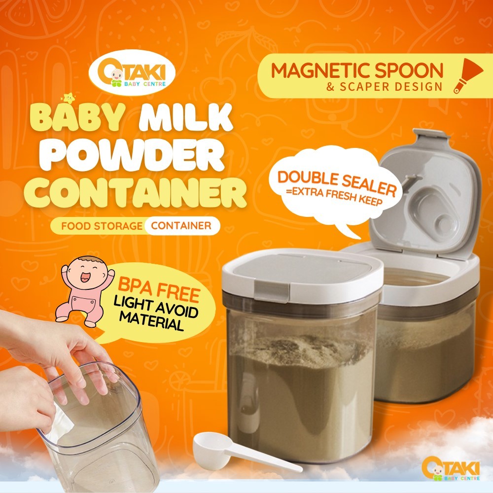 Baby Milk Powder Container Airtight With FOC Magnetic Spoon Storage ...