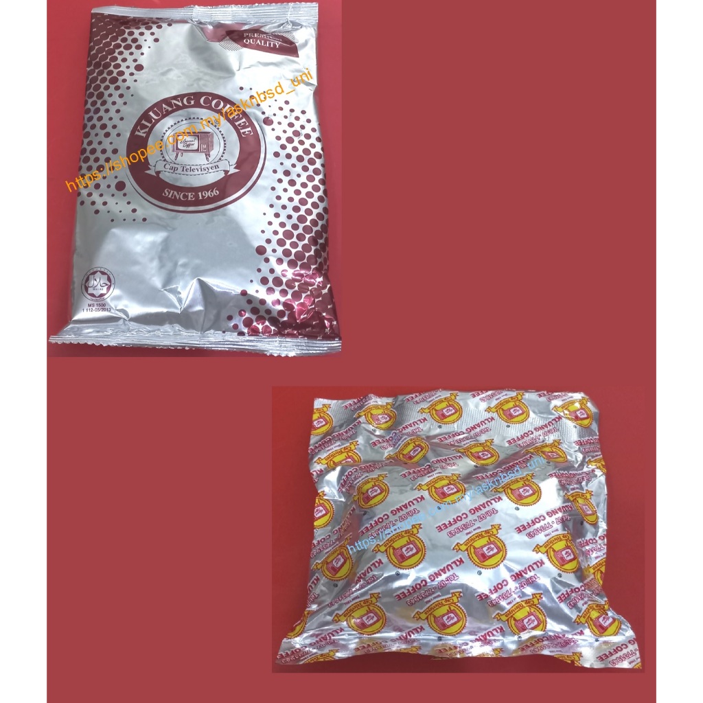 KLUANG Coffee Black ( Kopi-O ) Small packet ** without sugar ...