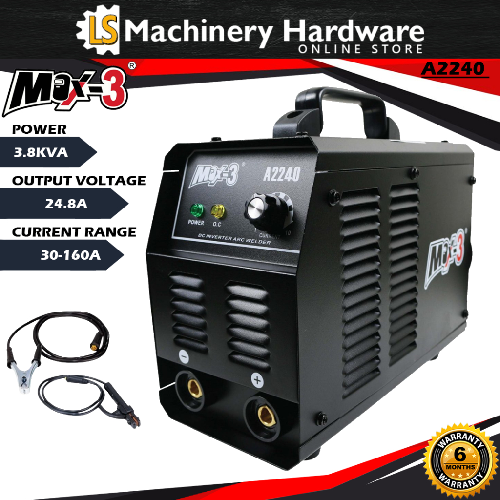 MAX-3 160Amp ARC/MMA IGBT Welding Machine A2240 - 1 Year Warranty | Shopee Malaysia