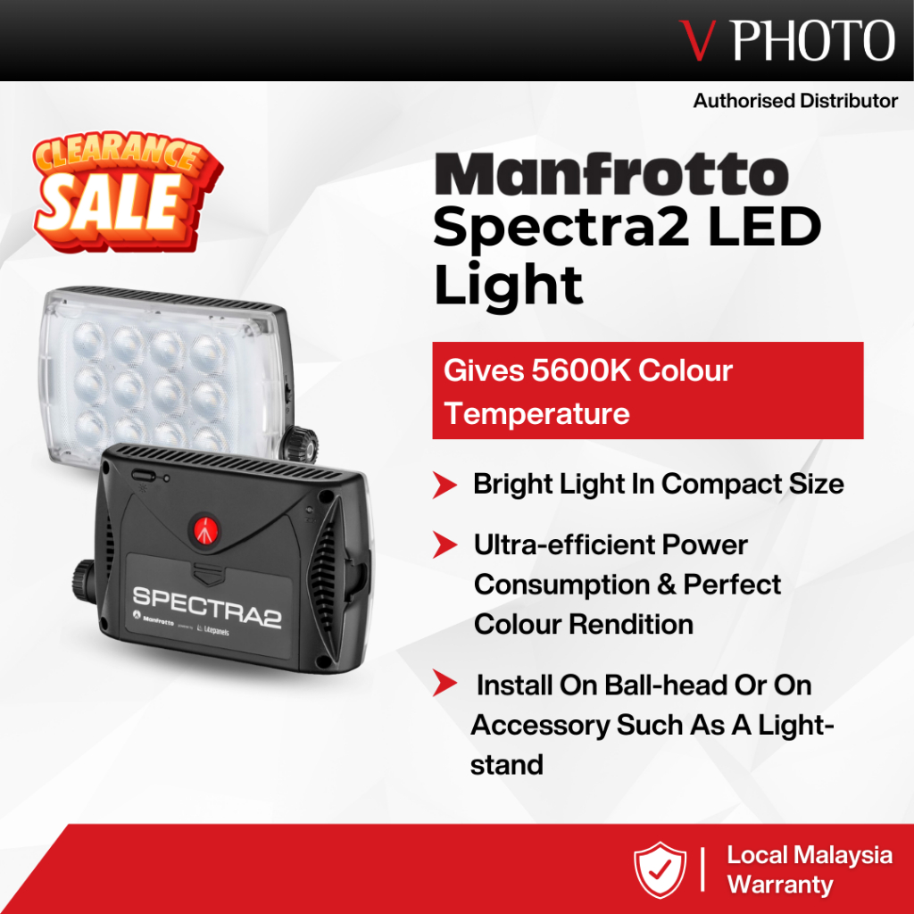 MANFROTTO Spectra2 LED Light Daylight (5600K) | Shopee Malaysia