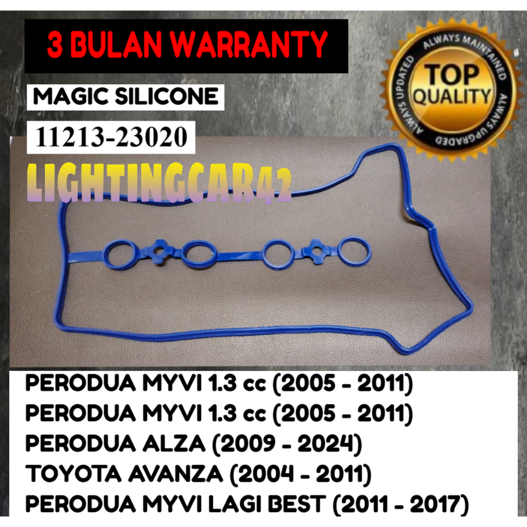 (MAGIC SILICONE) VALVE COVER GASKET -PERODUA MYVI ,MYVI LAGI BEST,ALZA ...