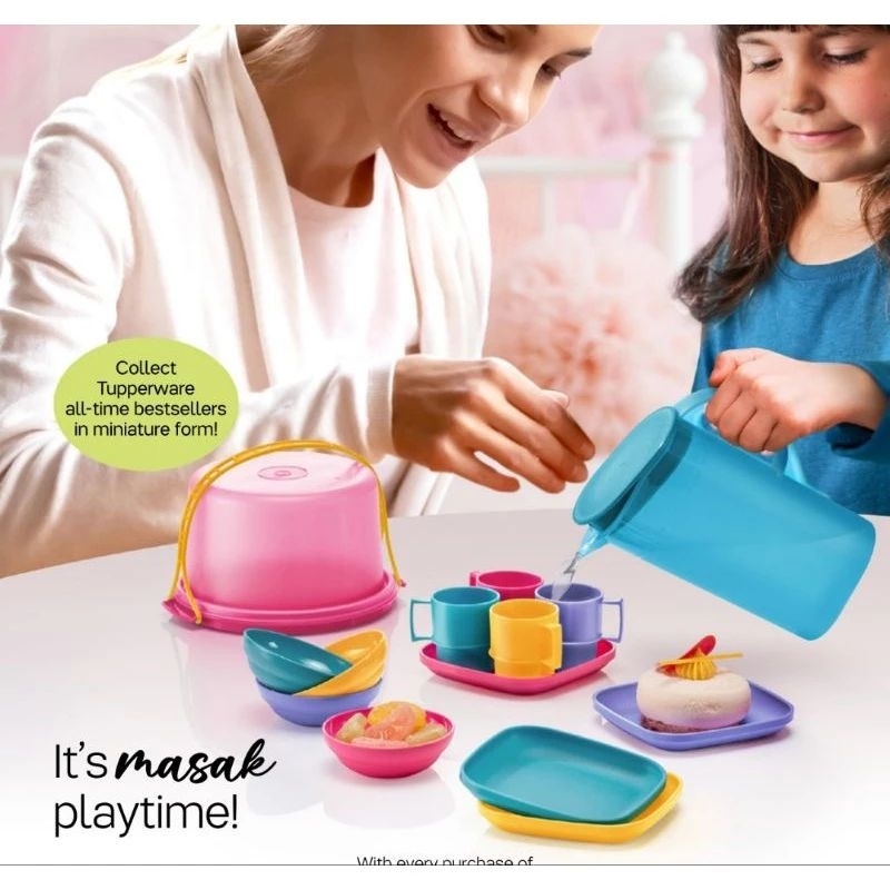 Tupperware Kid Mini Masak Serving Set (14pcs) | Shopee Malaysia