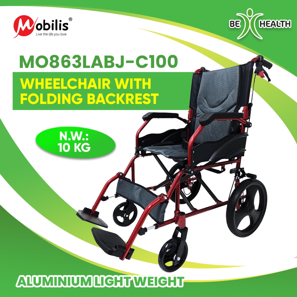 Mobilis Alum. Lightweight Wheelchair (smal lwheel)/ Alum. Kerusi Roda ...
