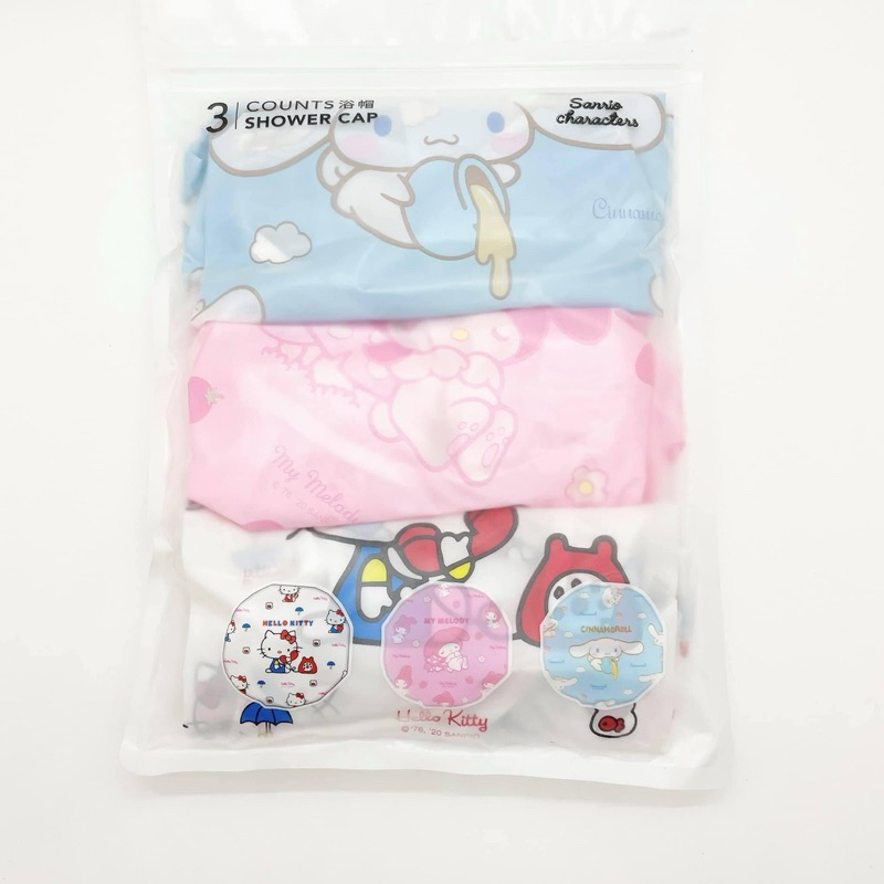 Miniso Shanghai X Sanrio Characters Shower Cap Hello Kitty My Melody ...