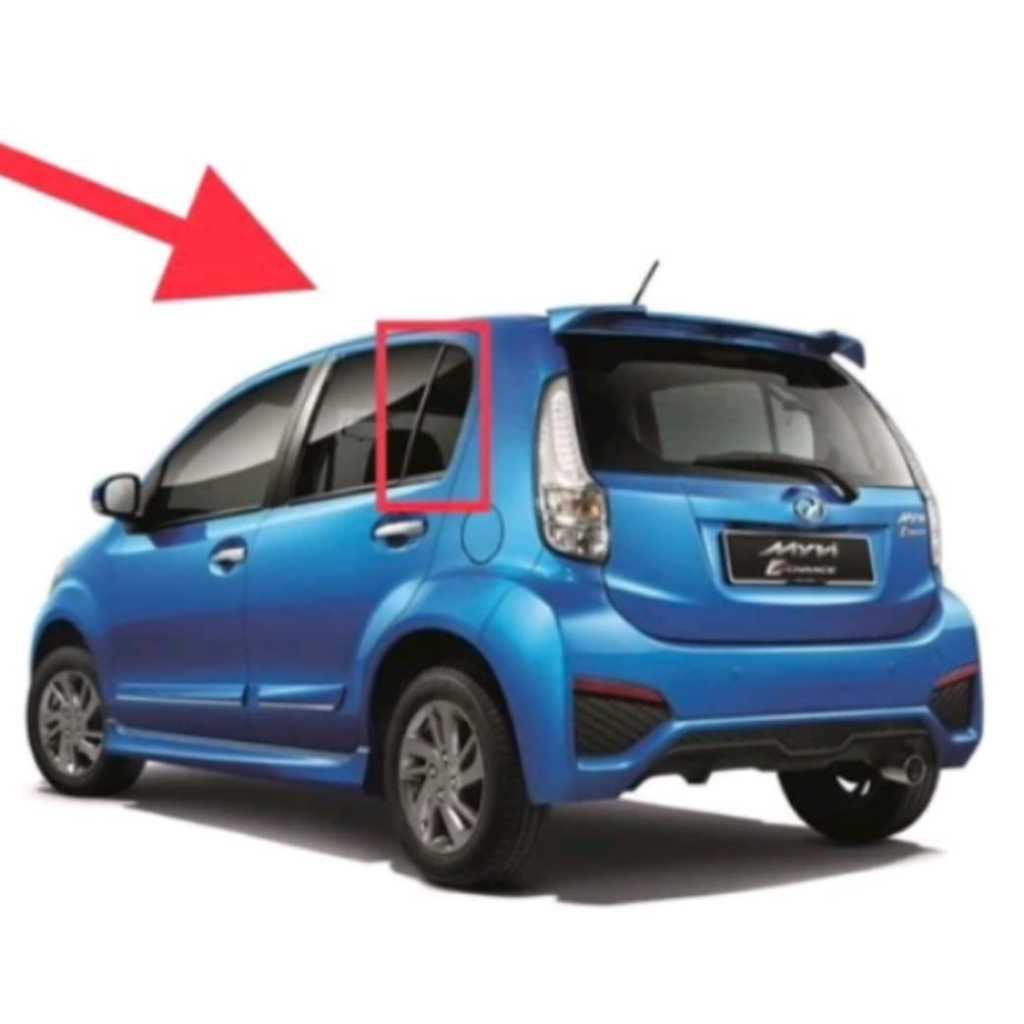ORIGINAL PERODUA MYVI LAGI BEST, ICON 2011-2016 REAR QUATER GLASS ...