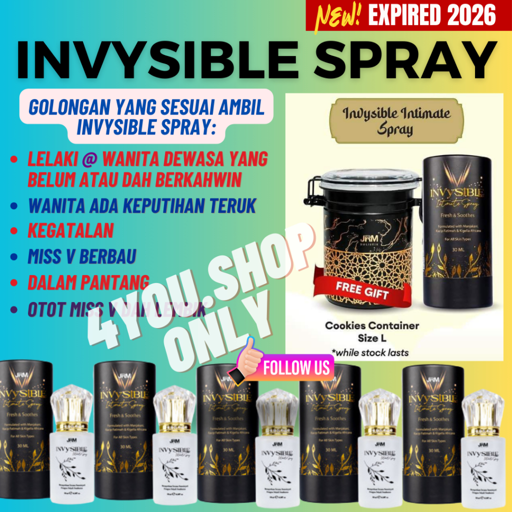 JRM Invysible Intimate Spray Jamu Ratu Malaya | Shopee Malaysia