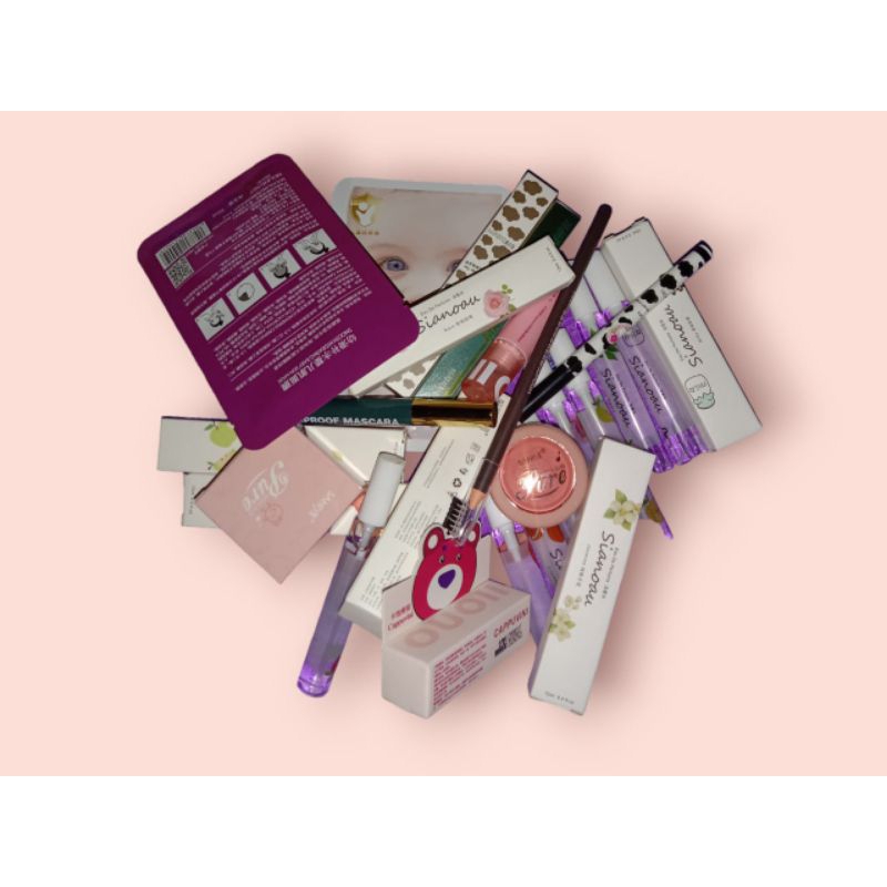 set makeup random 7 item( harga promo) | Shopee Malaysia