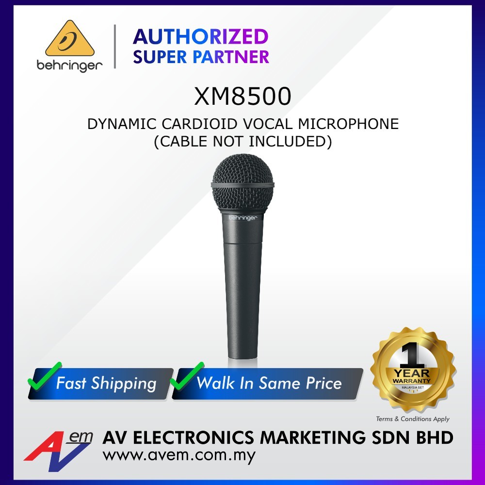 BEHRINGER XM8500 Dynamic Vocal Microphone | Shopee Malaysia