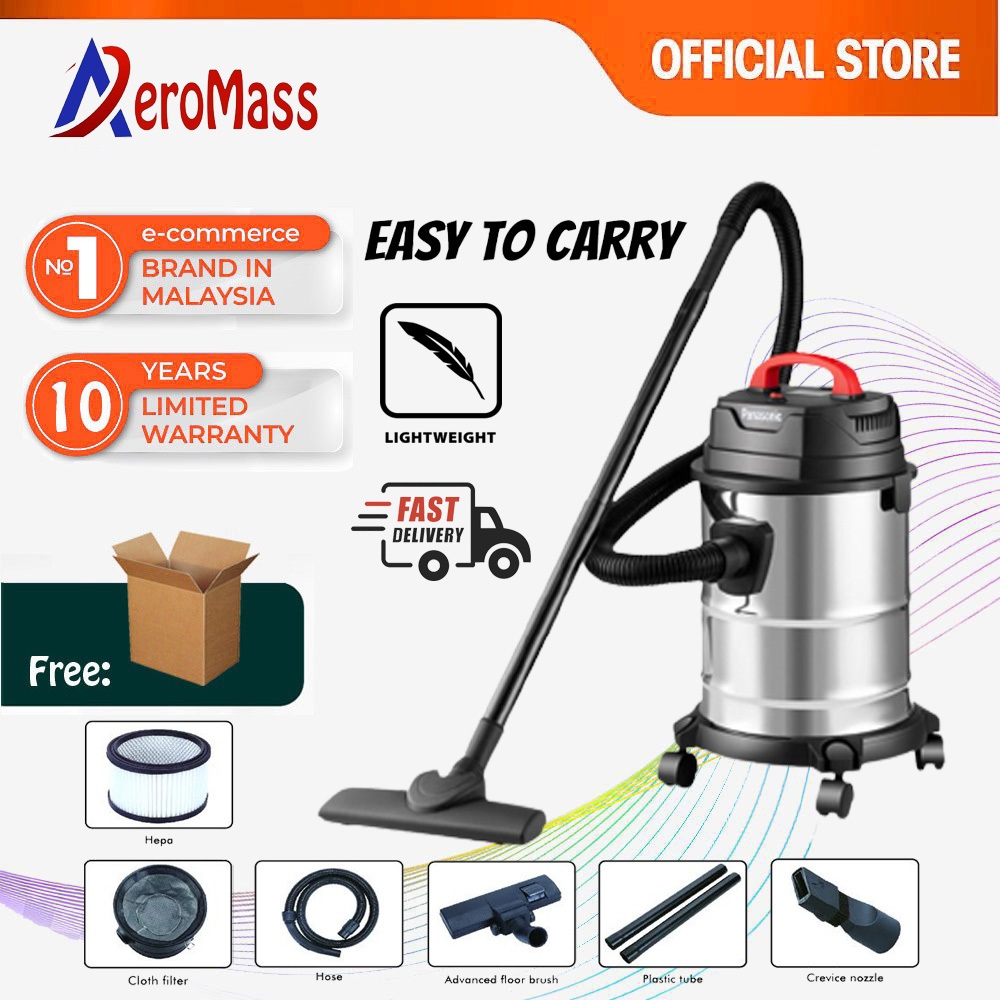 AEROMASS 3 in 1 Heavy Duty Vacuum 18L Big Capacity Wet & Dry Vacuum ...