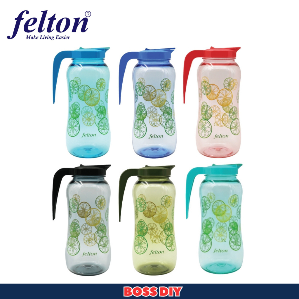 Felton Pc Jug Fridge Water Jug Air Panas Juice Cold Beverage Jug (2Ltr) | Shopee Malaysia