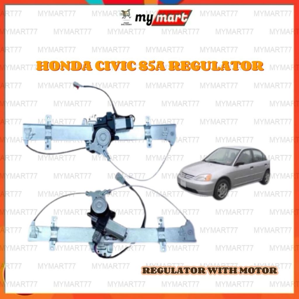 HONDA CIVIC S5A 2001-2005 REGULATOR WITH MOTOR CERMIN GEAR DAN MOTOR ...