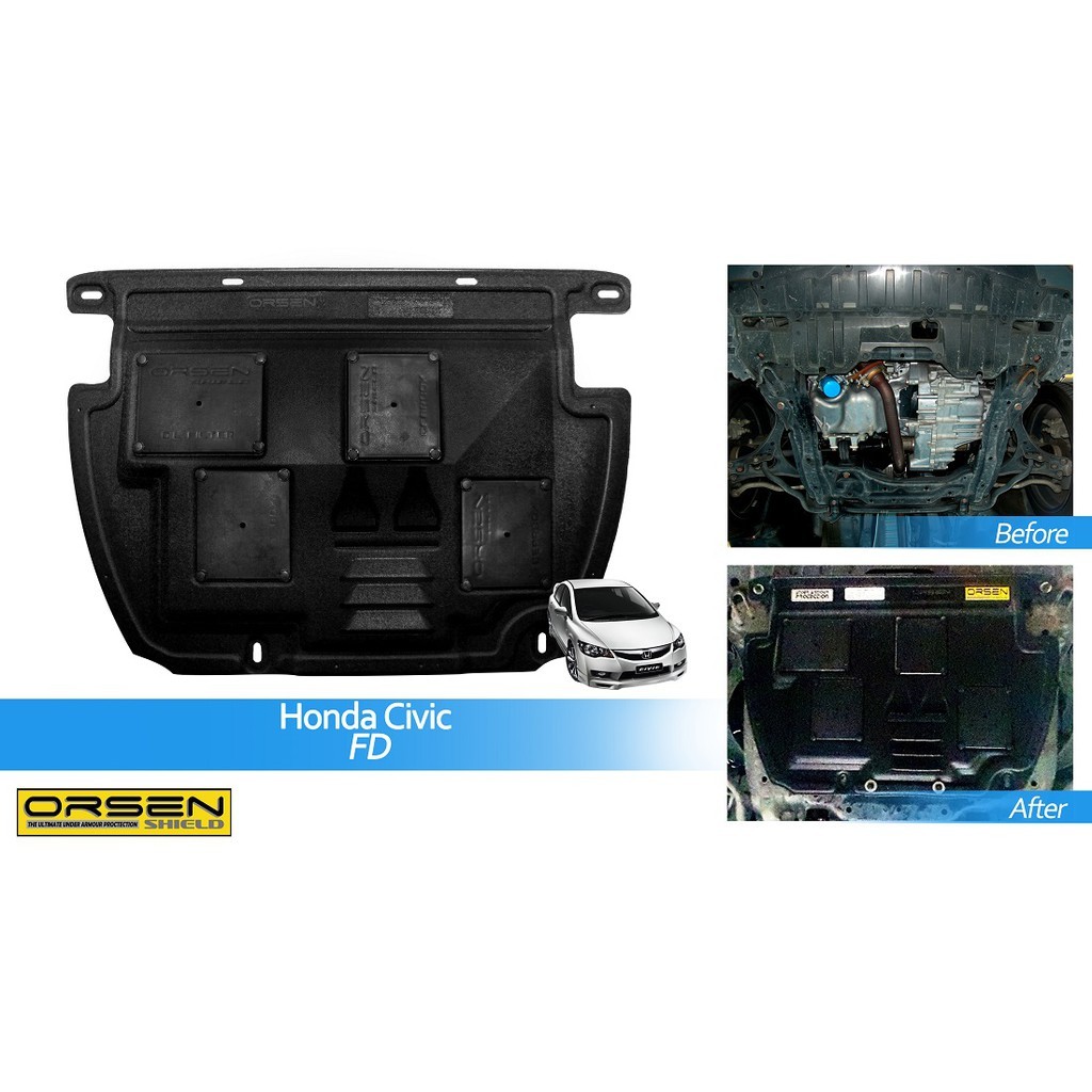 Orsen Shield Honda Civic FD Car Undercarriage Protection | Shopee Malaysia