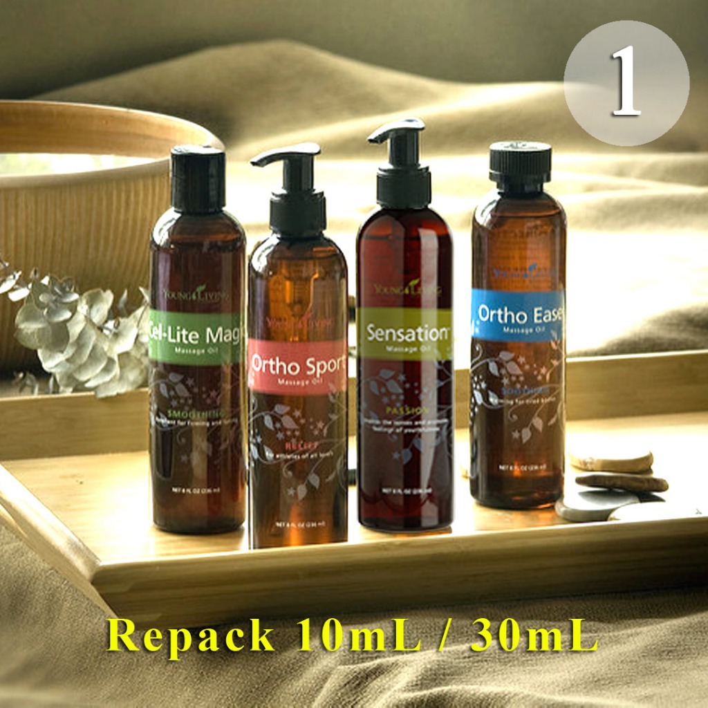 1 Young Living Massage Oil / Repack with thick amber bottle Roll on ...
