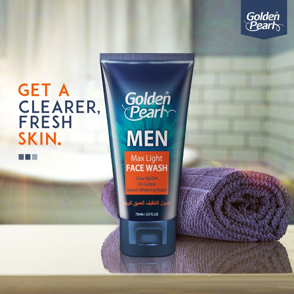 💯% Original, Golden Pearl Men Max Light Face Wash 75ml | From Pakistan | Shopee Malaysia