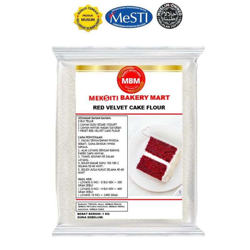 RED VELVET CAKE FLOUR 1 KG | Shopee Malaysia