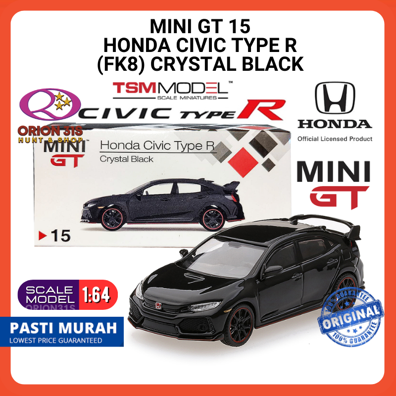 Mini GT Honda Civic Type R (FK8) Crystal Black RHD 15 Sealed Box ...