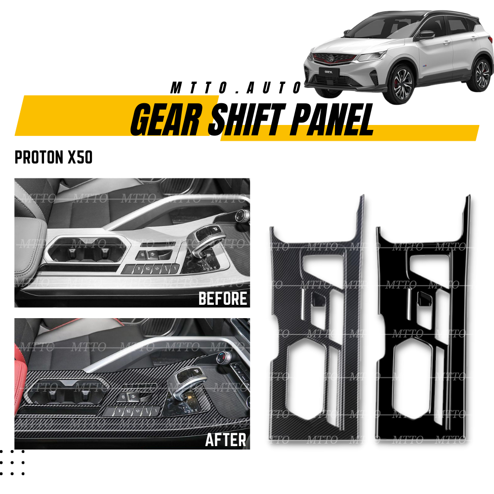 MTTO Proton X50 Dalaman Kereta Penutup Panel Gear Aksesori Car Gear ...
