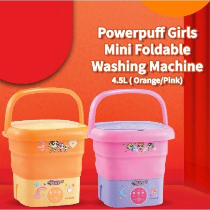 The Powerpuff Girls Foldable Washing Machine 4.5L | Shopee Malaysia