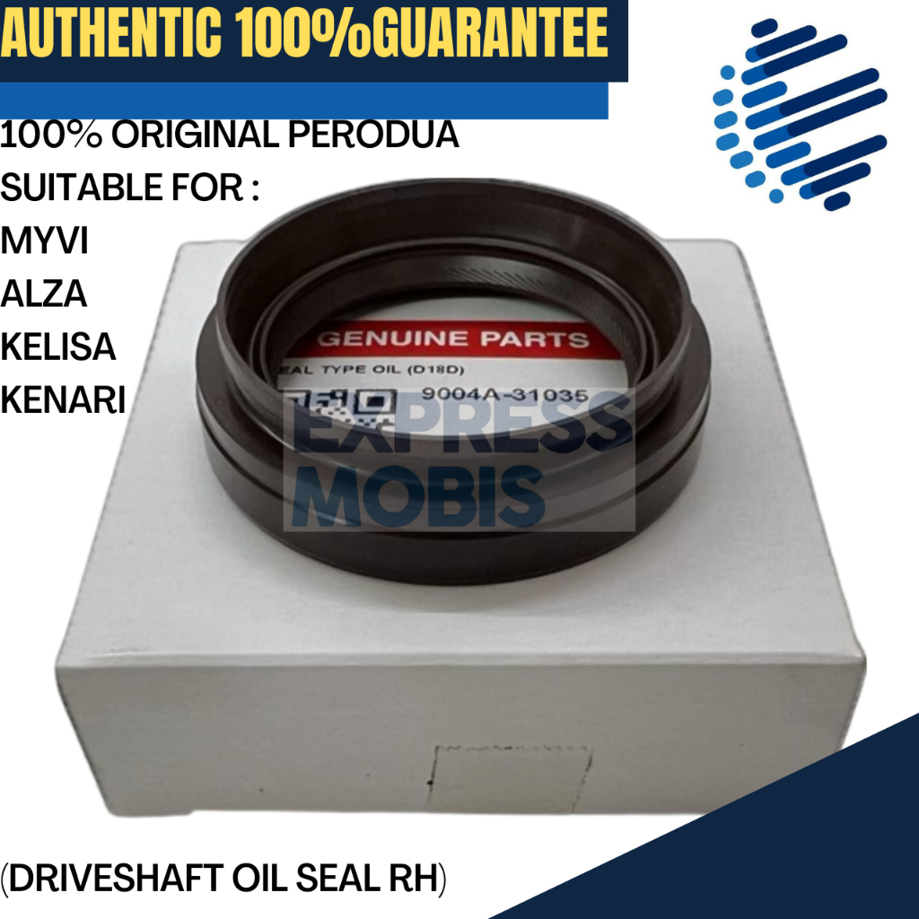 100% ORIGINAL PERODUA DRIVESHAFT OIL SEAL (RH) 9004A-31035 MYVI ALZA ...