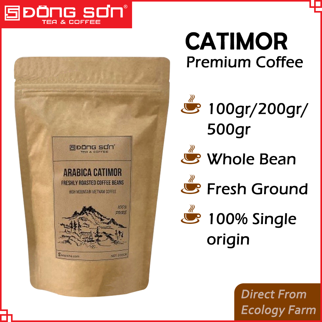 Dong Son Catimor Arabica Coffee 100% Single Origin 200G Vietnam Premium ...
