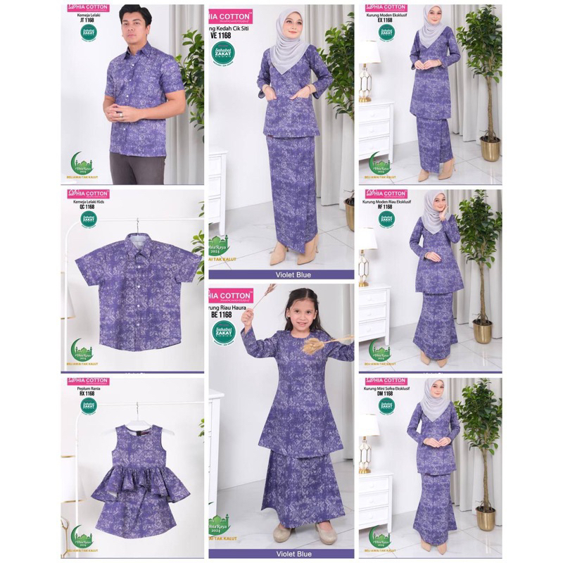🔥SALE🔥 set 1168 sedondon baju raya 2024 dhia cotton | Shopee Malaysia