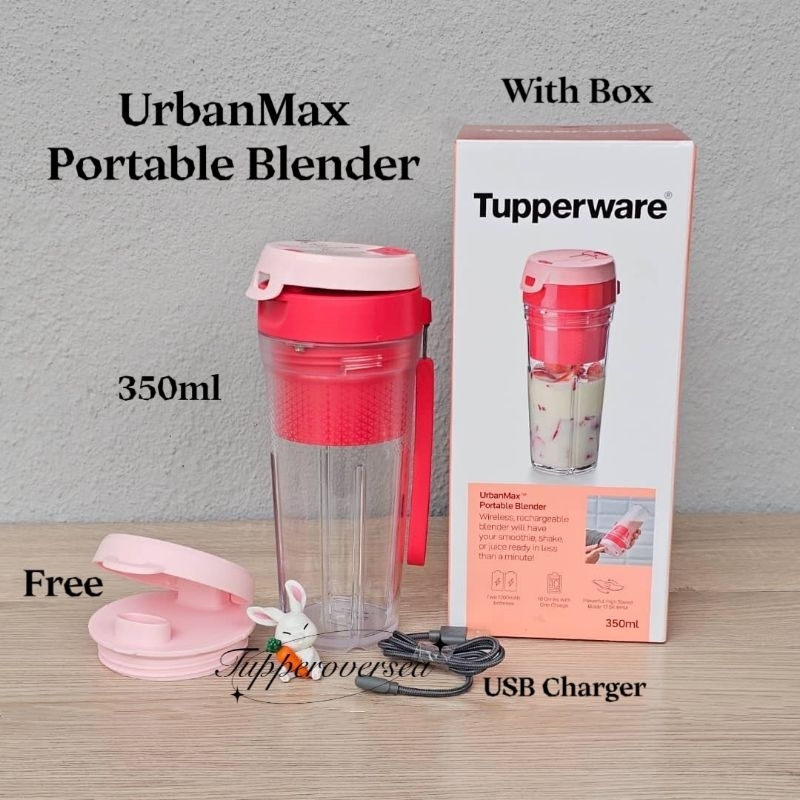 Tupperware UrbanMax Portable Blender (1 PC) Wireless Rechargeable 350ml ...