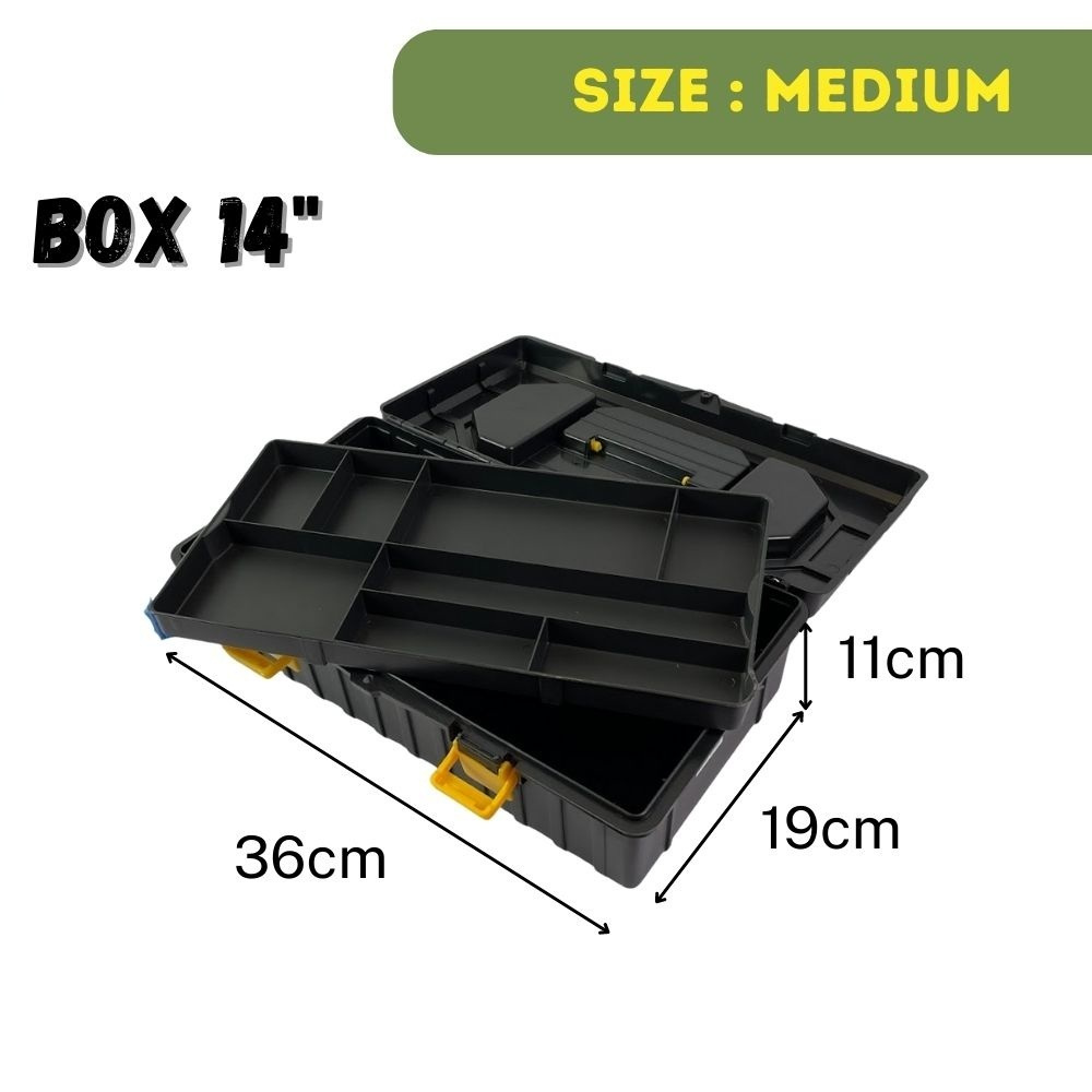 ToolBox Plastic Tool Box Set Spanar Box Plastic Storage Toll Box Fishing Box Bekas Tool Kotak ...
