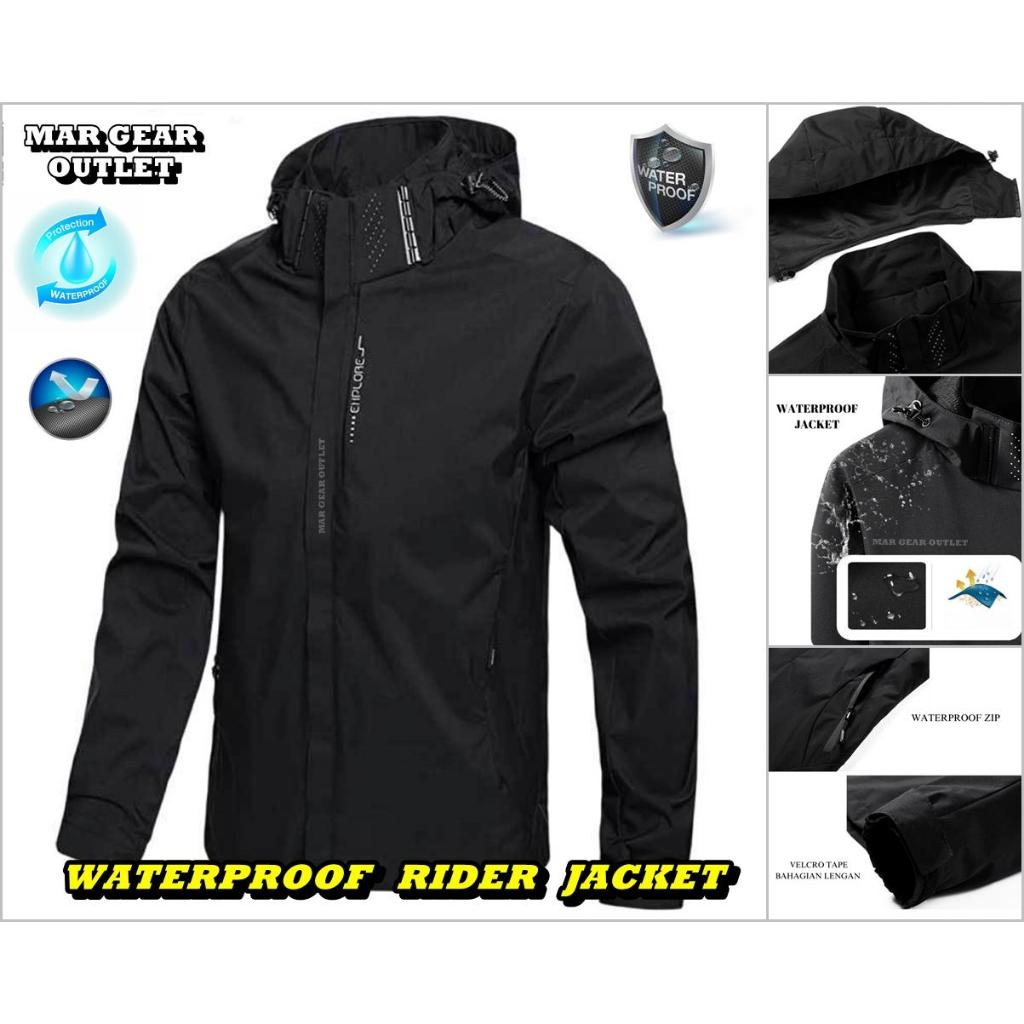 🔥[WATERPROOF]🔥 Hoodie Boleh Tanggal Topi Water-Resistant Windbreaker ...