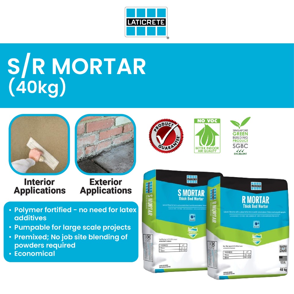 S/R Mortar - Thick Bed Mortar Re-packed High Strength Floor Screeding Pre-packed Table Top ...
