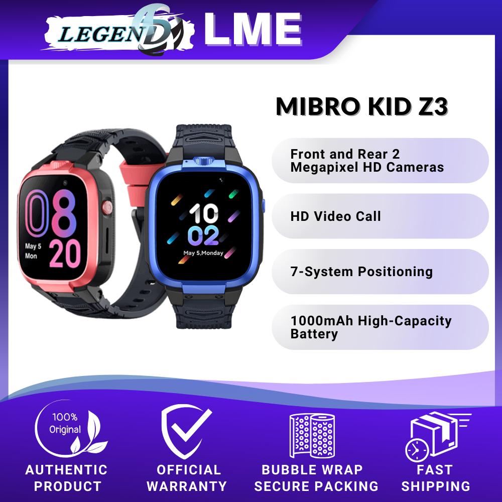 Mibro Kid Z3 Original Smartwatch Support 4G HD Video Calling Mibro ...