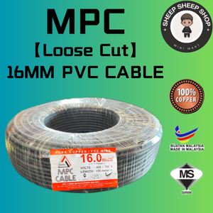 【Loose Cut】MPC Kabel 16MM wayar elektrik Insulated PVC 100% Pure Copper ...
