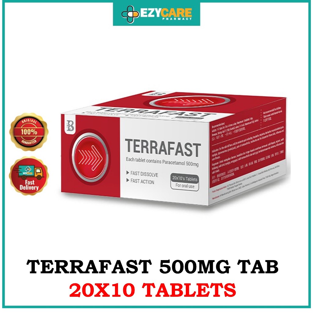 BIOWELL TERRAFAST (PARACETAMOL 500MG) BOX 20X10'S | Shopee Malaysia
