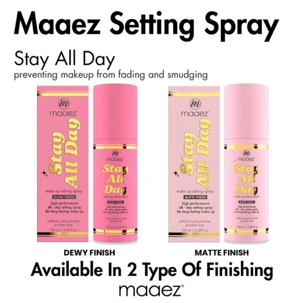 MAAEZ STAY ALL DAY MAKE UP SETTING SPRAY | Shopee Malaysia