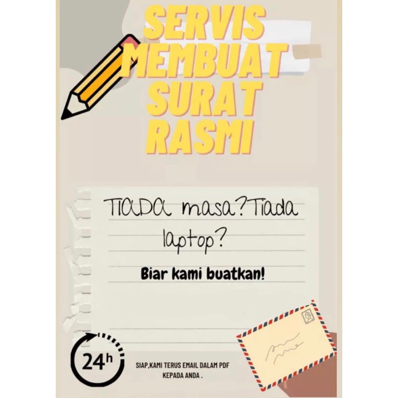 Servis membuat surat rasmi / Formal letter (Bm/Eng) | Shopee Malaysia