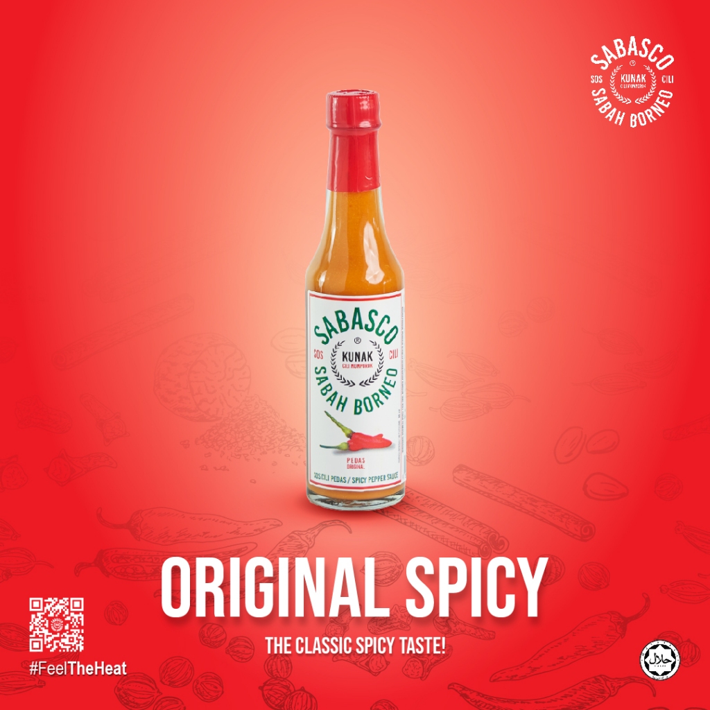 Sabacco Sabah Chilli Sauce - Momporok Chilli, Kunak (Original) - 80ml ...