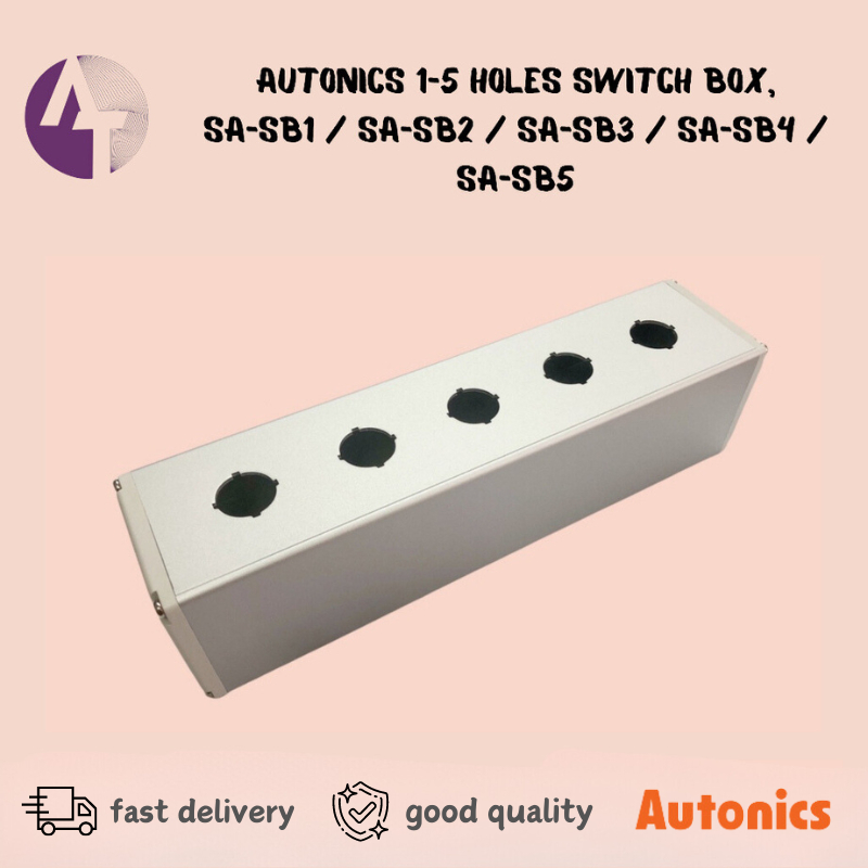 Autonics 1-5 Holes Switch Box, SA-SB1 / SA-SB2 / SA-SB3 / SA-SB4 / SA ...