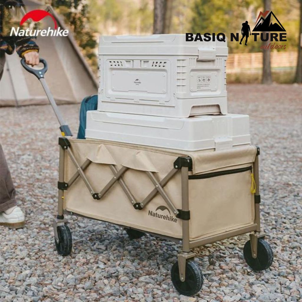 BasiqNature Naturehike 110L Mini Portable wagon Folding Trolley Outdoor ...