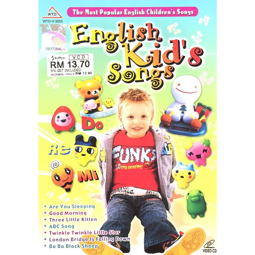 Education Karaoke The Most Popular English Kids Songs (VCD) | Shopee ...