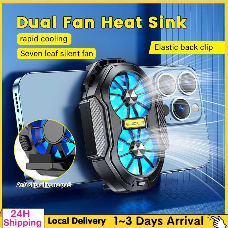 Mobile Phone Cooling Fan Radiator PUGB Game Portable Cooler Cell Phone ...