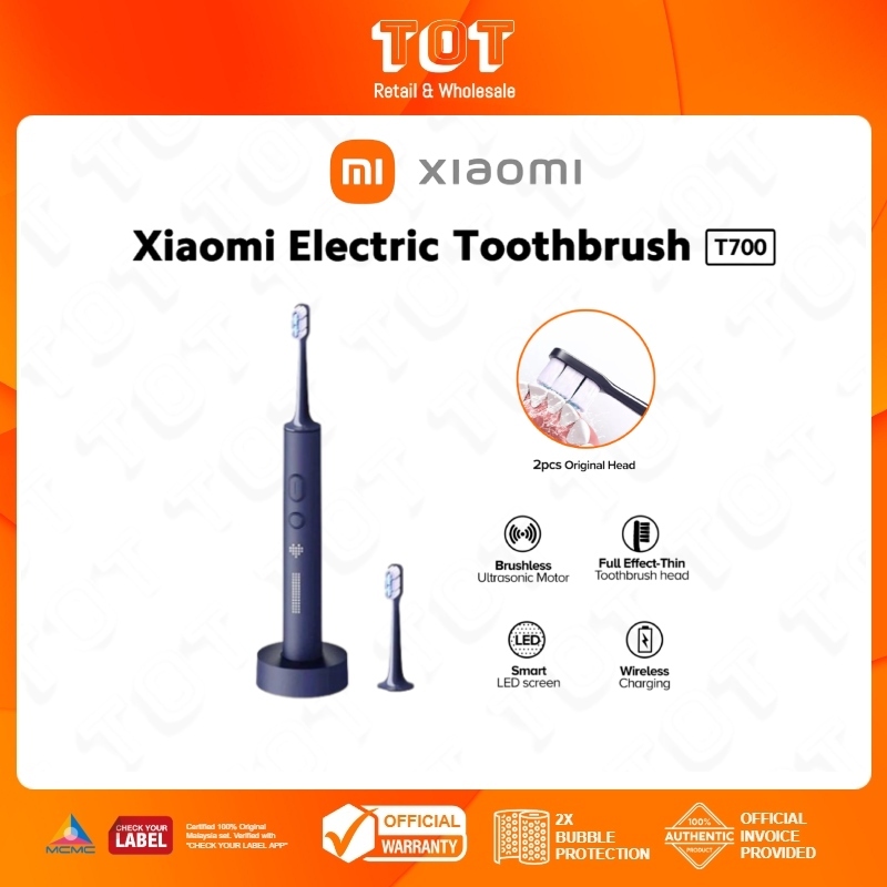 XIAOMI Electric Toothbrush T700 | 360° Wireless Charging | LED Smart ...