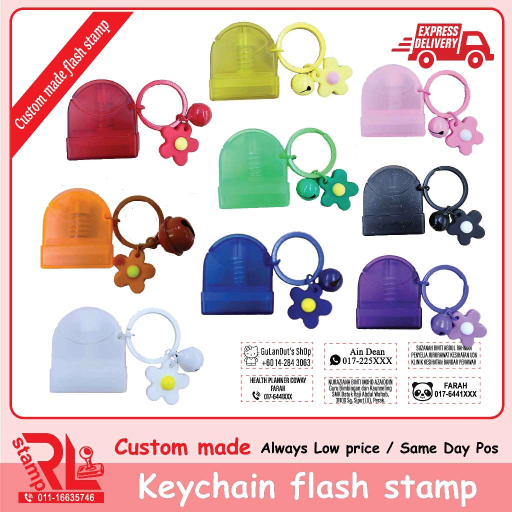 1028FB ready stock /cop nama /cop nama stamp /cop guru /chop custom ...