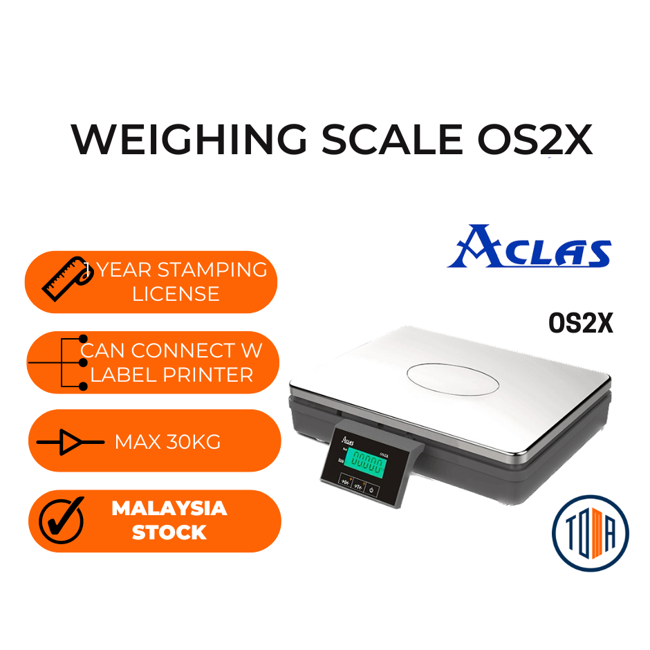 Aclas OS2X Weighing Scale Machine 30kg with 1 Year Stamping License | Shopee Malaysia