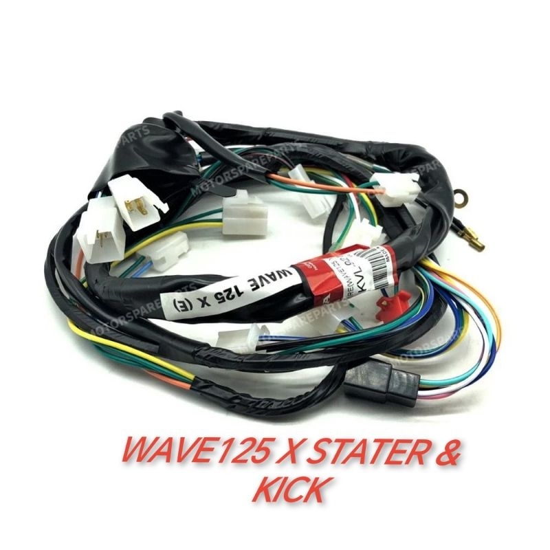 Honda WAVE 125 X Ultimo (KICK / STARTER) Wire Harness Assy Wiring Set ...