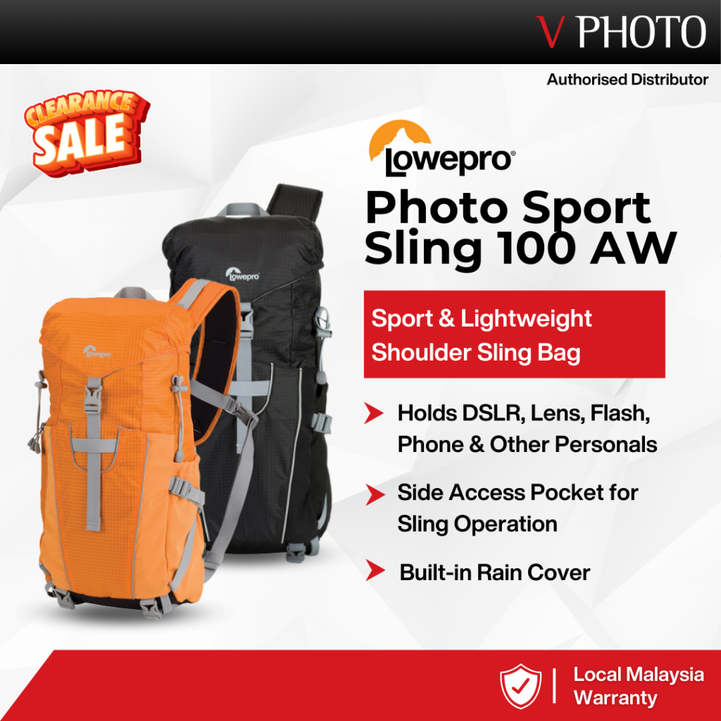 LOWEPRO PHOTO SPORT CAMERA SLING BAG / CAMERA SHOULDER BAG 100 AW ...
