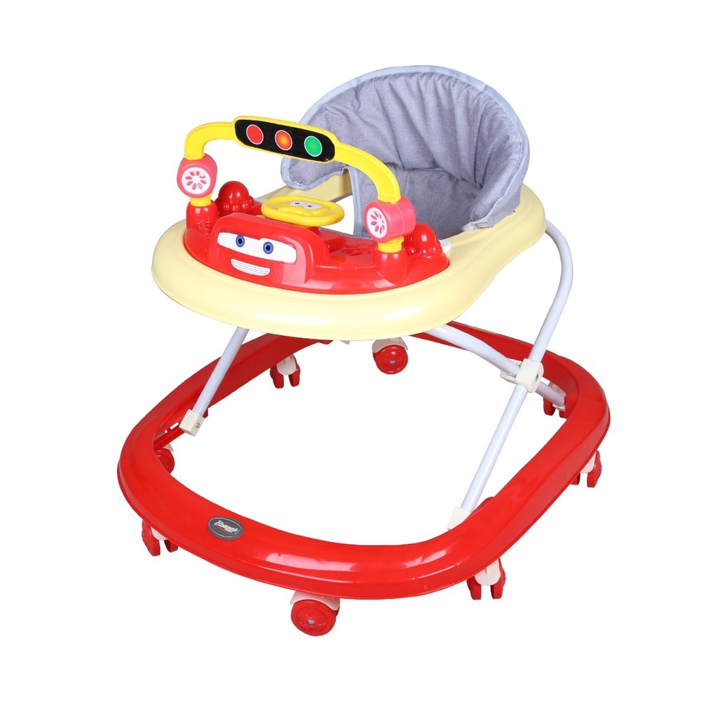 ForeverBaby Baby Walker with Music Adjustable Heights Walkers Baby ...