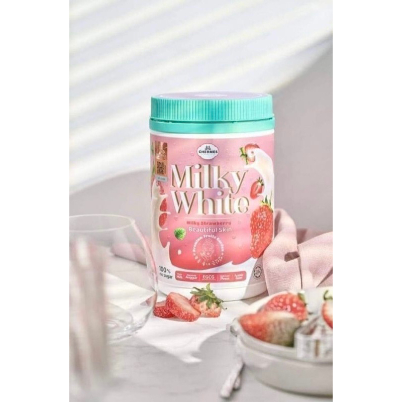 CHERMES Milky White Strawberry 500gr | Shopee Malaysia